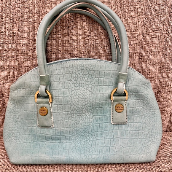 Sigrid Olsen | Bags | Sigrid Olsen Shoulder Bag Turquoise Blue Leather ...